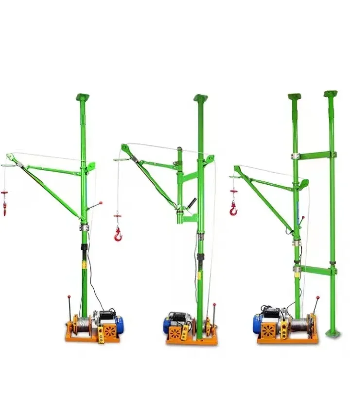 500kg-1000kg-Outdoor-Lifting-Portable-Small-Crane-360-Degree-Rotating ...