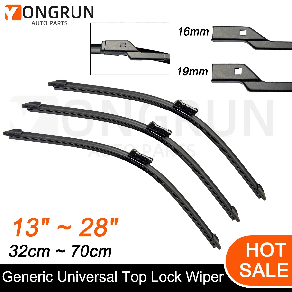 Universal-Generic-Front-Wiper-Blade-Rubber-13-to-28-OEM-Top-Lock-Car ...