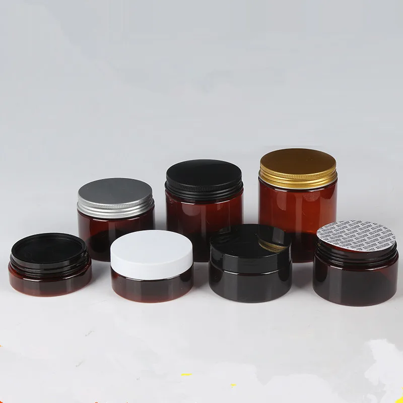 30pcs-lot-100g-150g-200g-250g-Brown-Cream-Jar-Empty-Cosmetic-Container ...
