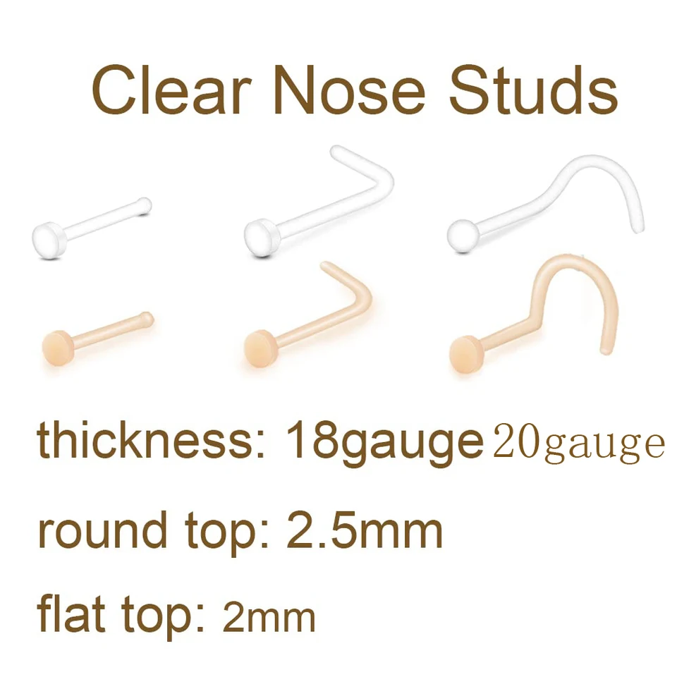Transparent Nose Piercing