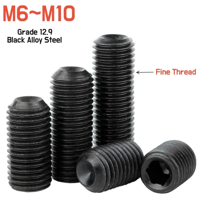 2-20pcs-M6-M8-M10-M12-DIN916-Fine-Thread-Set-Screw-Black-12-9-Steel-Hex.jpg