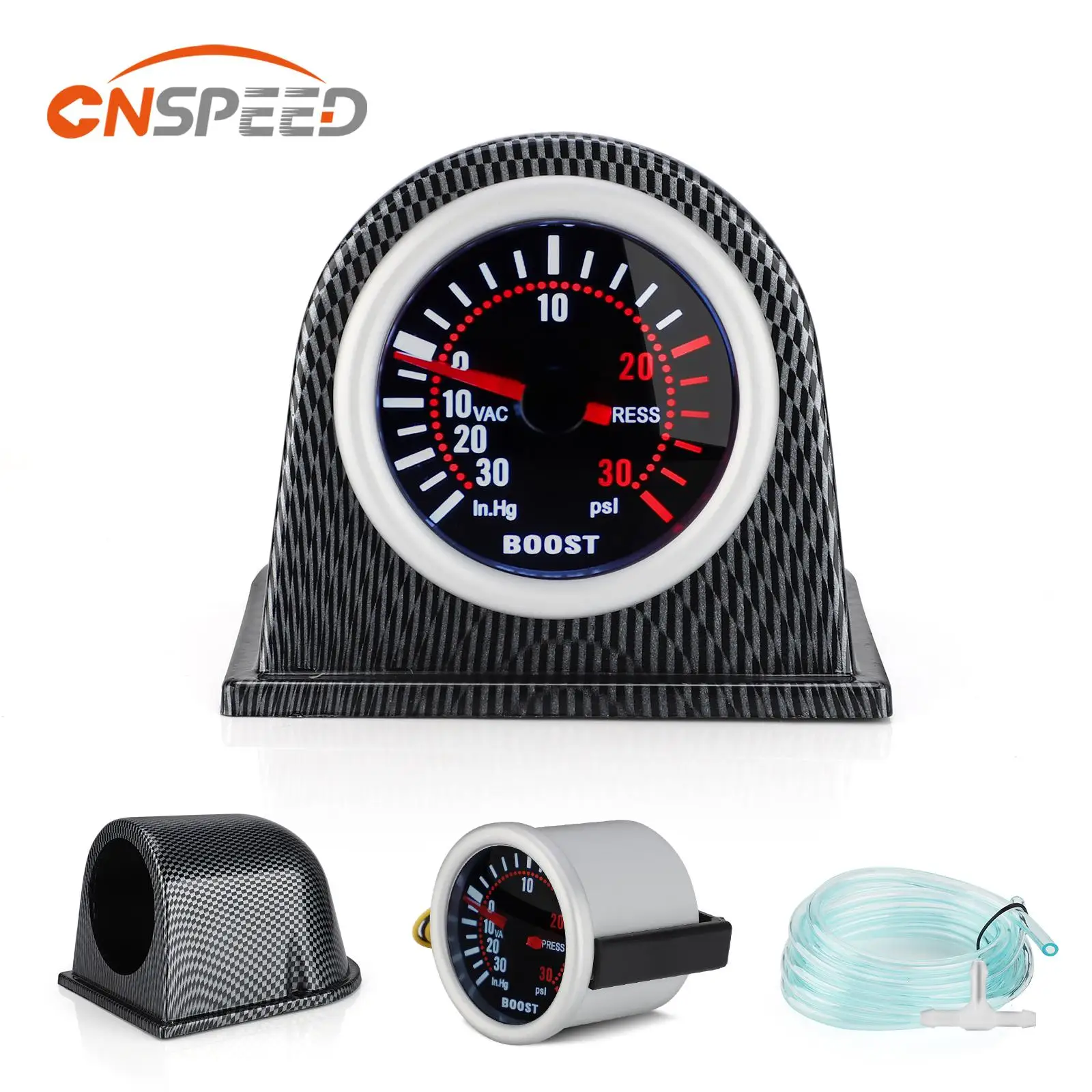 CNSPEED-Universal-2inch-52MM-Car-Turbo-Boost-Gauge-Meter-PSI-Pressure ...