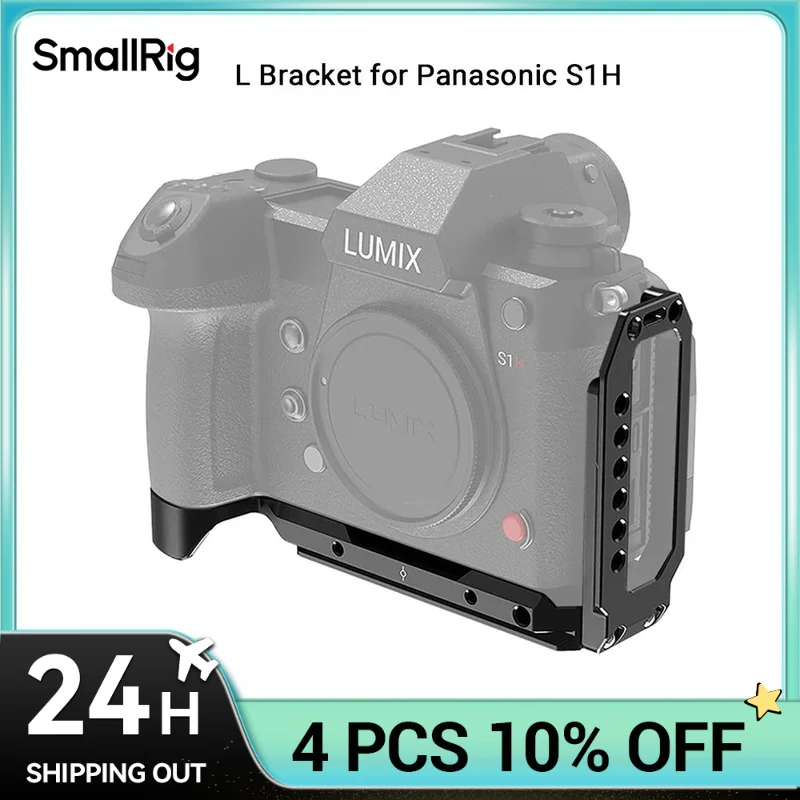SmallRig-L-Bracket-for-Panasonic-S1H-with-1-4-20-Accessory-Threads-Arca ...