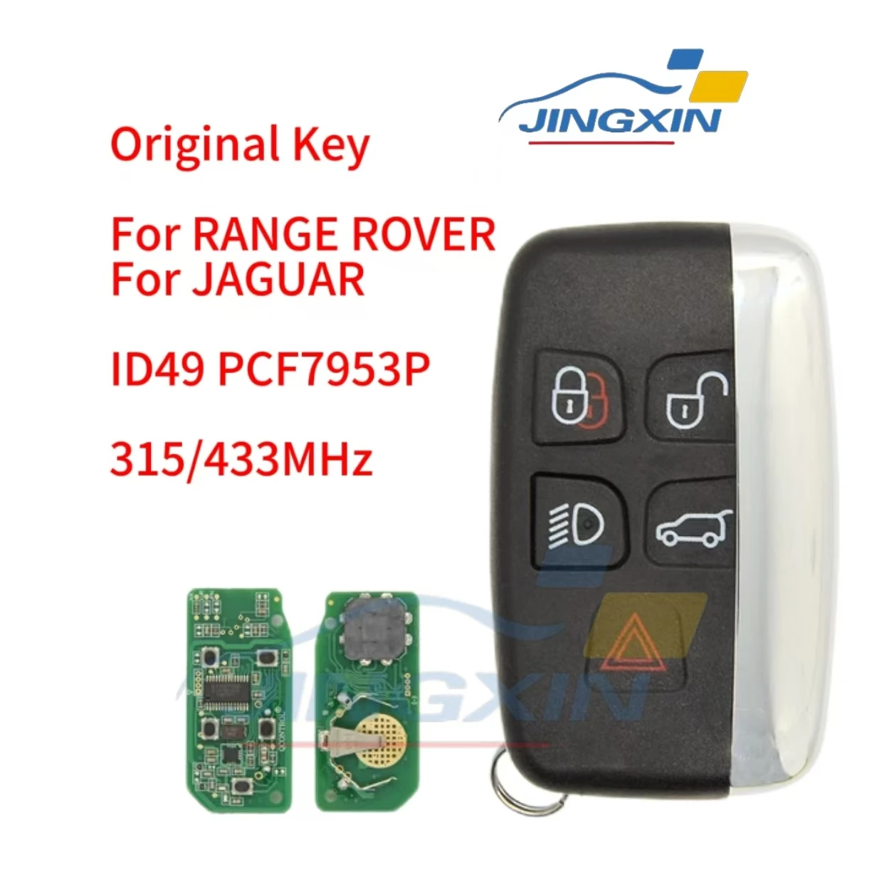 jingxin KOBJTF10A Remote Key Fob 315/433MHz for Jaguar XE XF XJ XL F ...