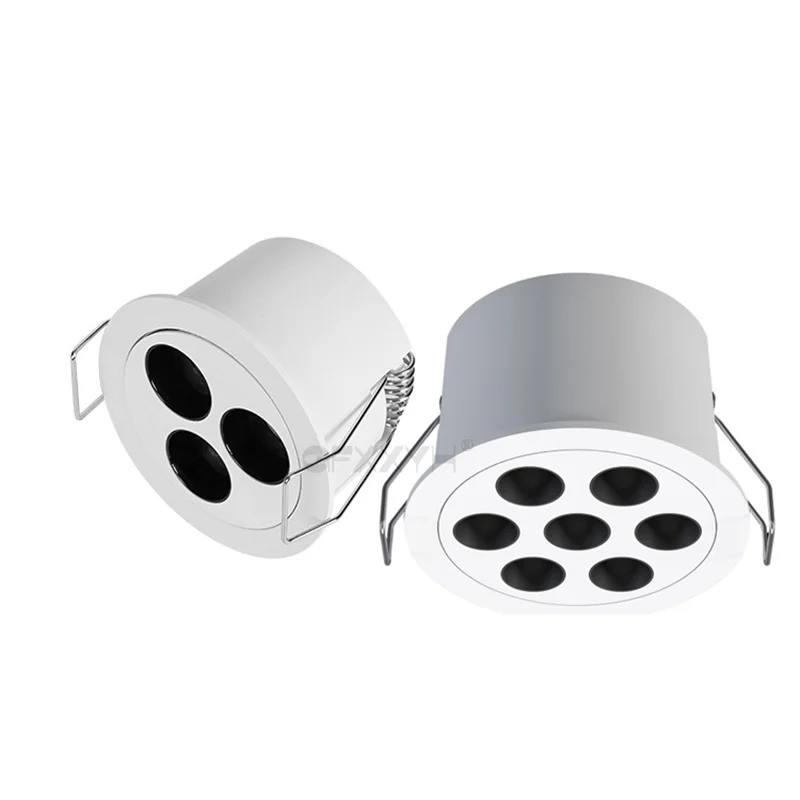 Mini Anti-Glare Recessed LED COB downlight Dimmable 110V 220V 6W 12W ...