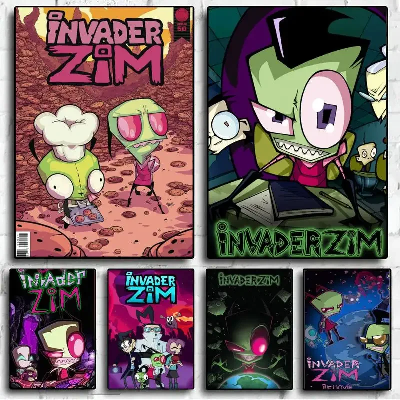 Invader-Zim-Cartoon-POSTER-Wall-Pictures-For-Living-Room-Fall-Decor.jpg