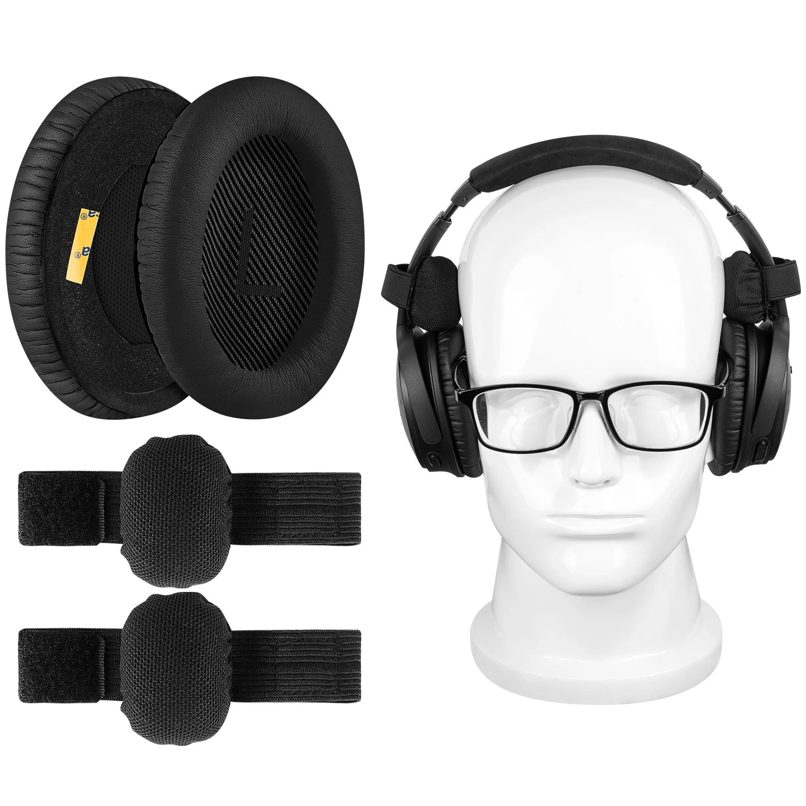 Geekria-QuickFit-Headphones-Ear-Pads-Kit-for-Glasses-Compatible-with ...
