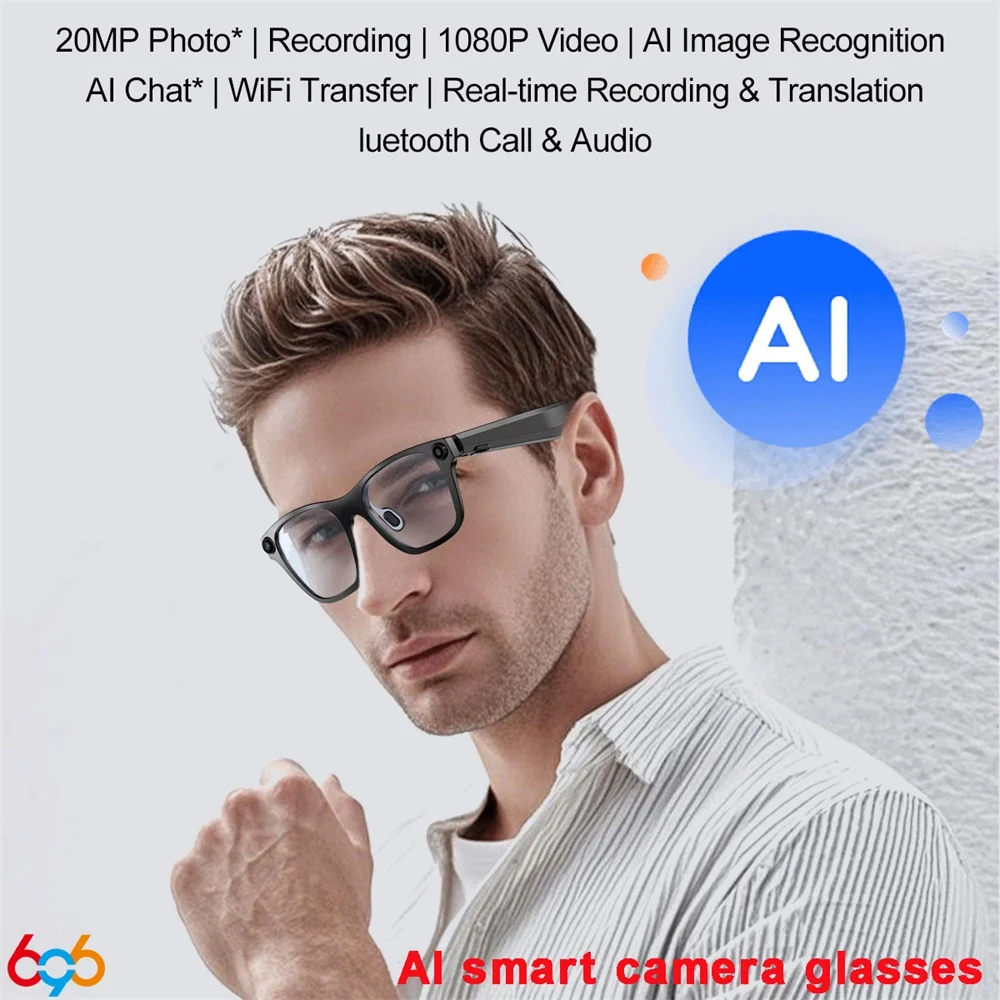 AI Object Recognition Multi-functional Highend Smart Camera Glasses ...