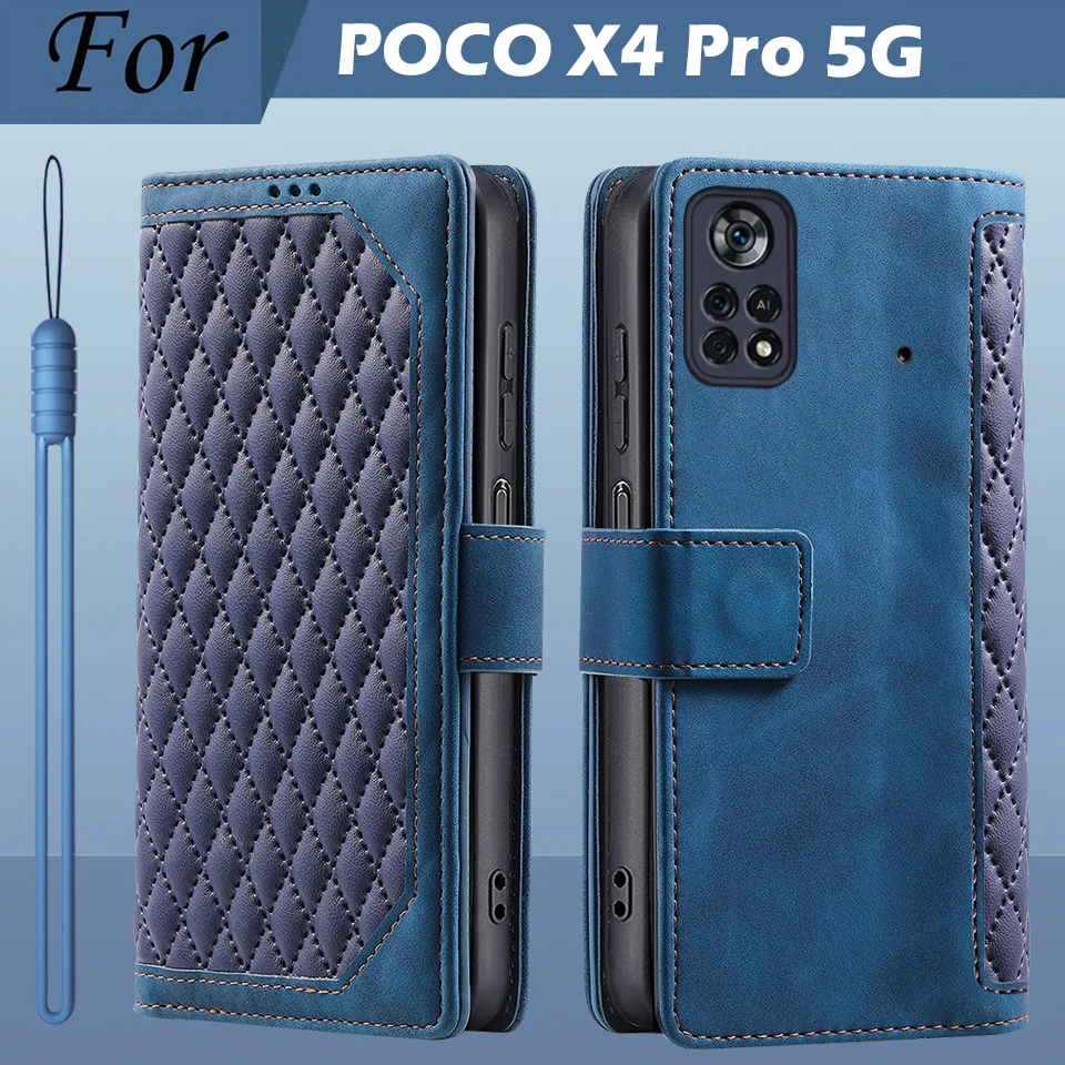 For Xiaomi Poco X4 Pro 5G Case Magnetic flip leather Wallet Book Etui ...