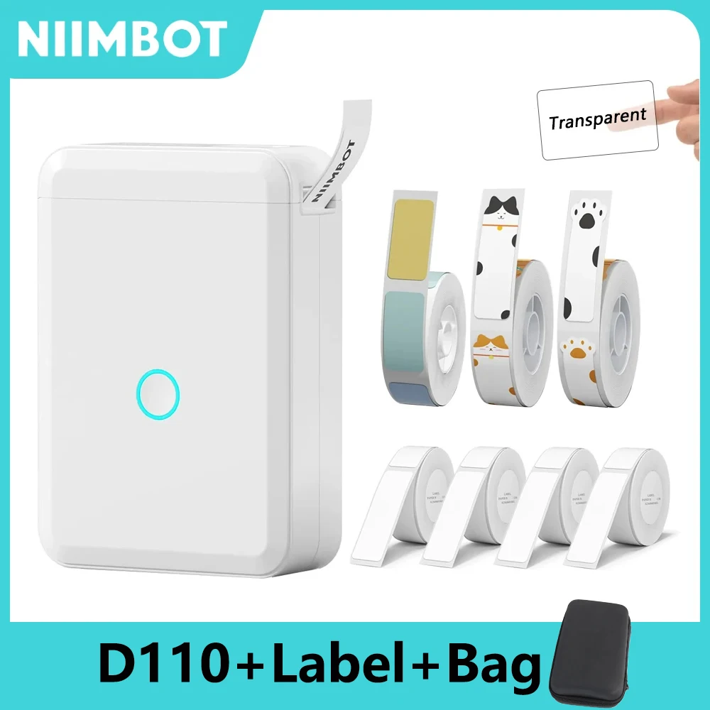 Niimbot-D110-Portable-Mini-Printer-Thermal-Adhesive-Sticker-Label ...