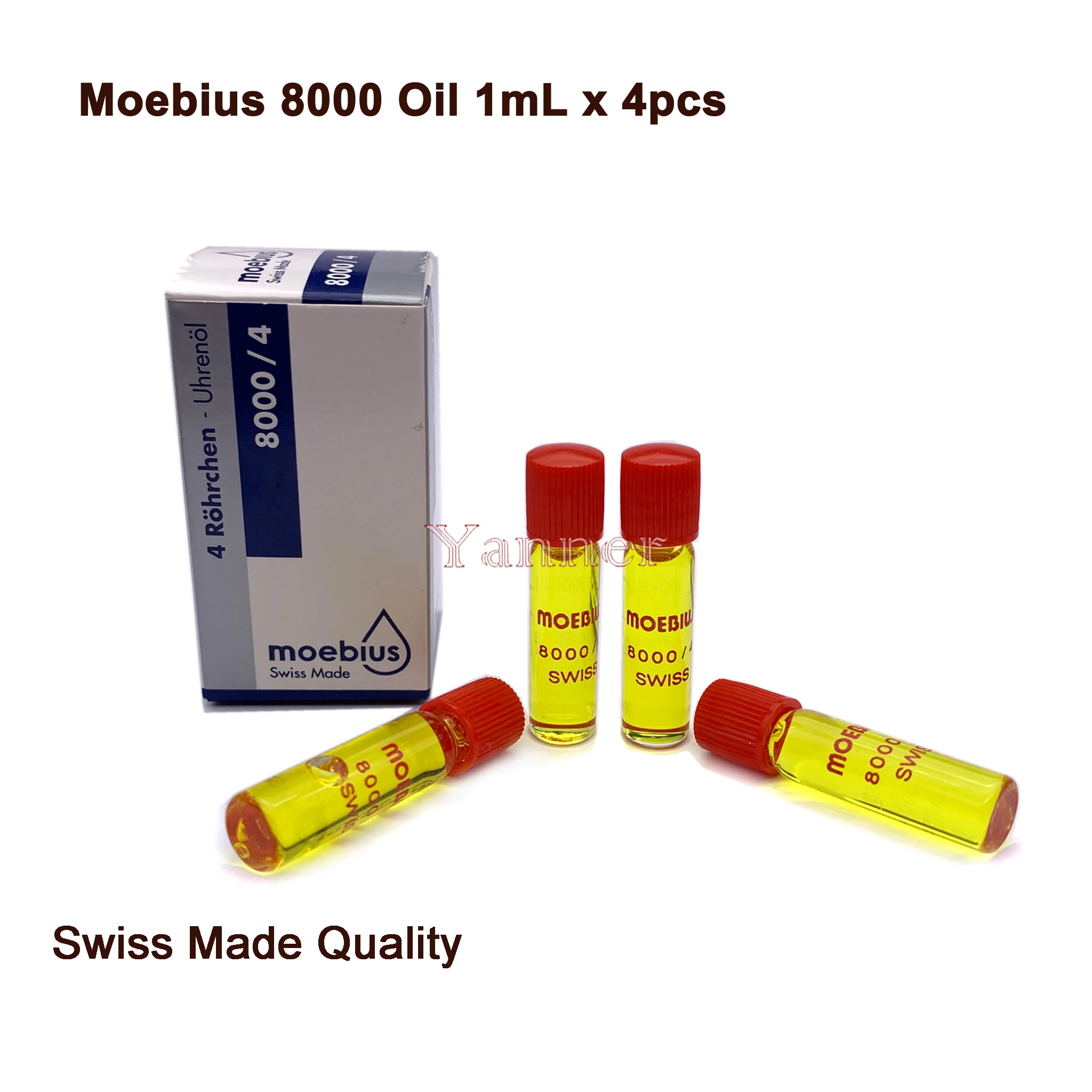 Moebius 8000 Oil 1mL x 4pcs Special Watch Quartz Oil - Professional Oil ...