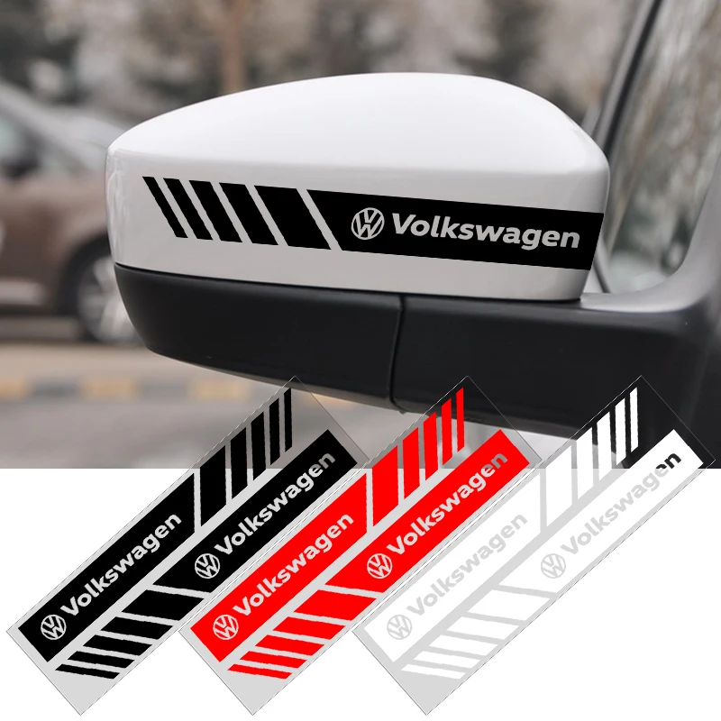 2pcs-Car-PVC-Stripe-Racing-Strips-Rear-View-Mirror-Stickers-For ...