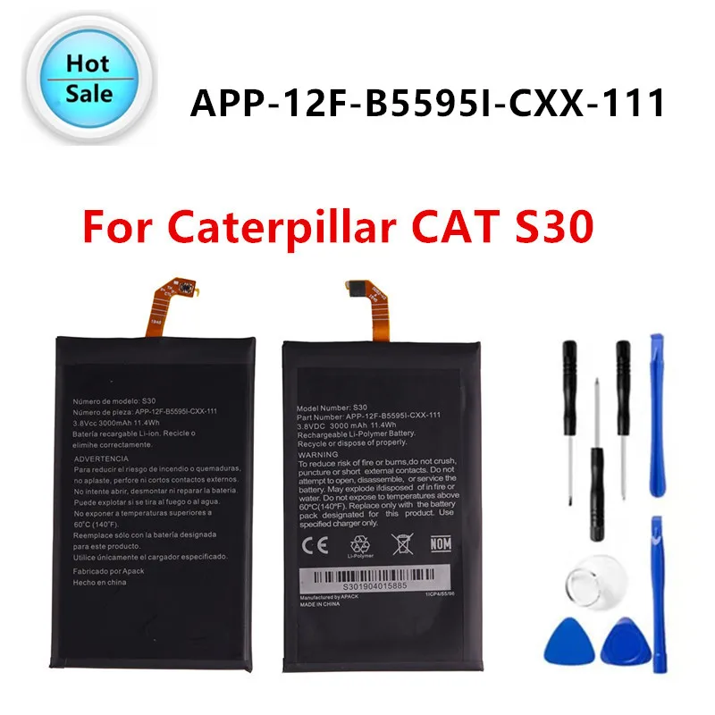 battery-S30-High-Quality-3-8V-3000mah-11-4wh-For-Caterpillar-CAT-S30 ...