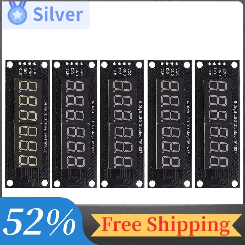 Digital-LED-Tube-Display-M-dulo-de-Controle-6-d-gitos-7-segmentos-para ...