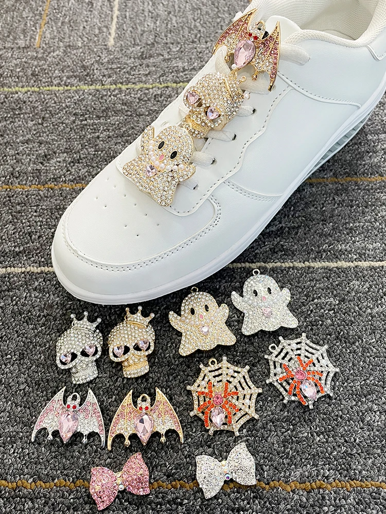 Bling-Jewelry-Rhinestone-Shoelaces-Charms-Women-Sneaker-Laces-Buckle ...