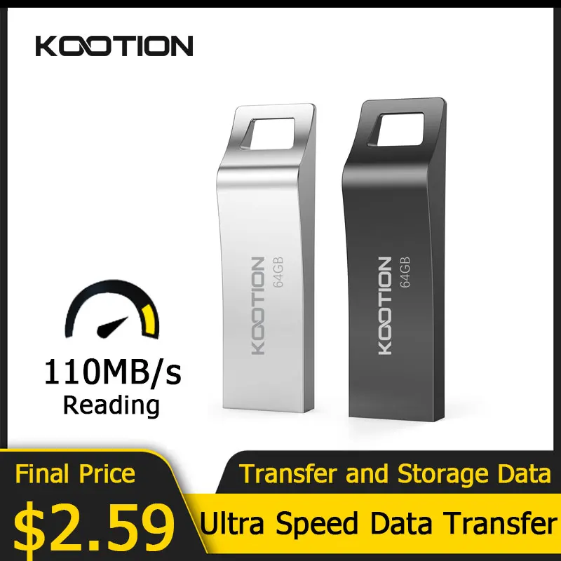 KOOTION U18 Mini Pendrive 32gb USB Flash Drives 3.0 Pen Drive 128GB ...