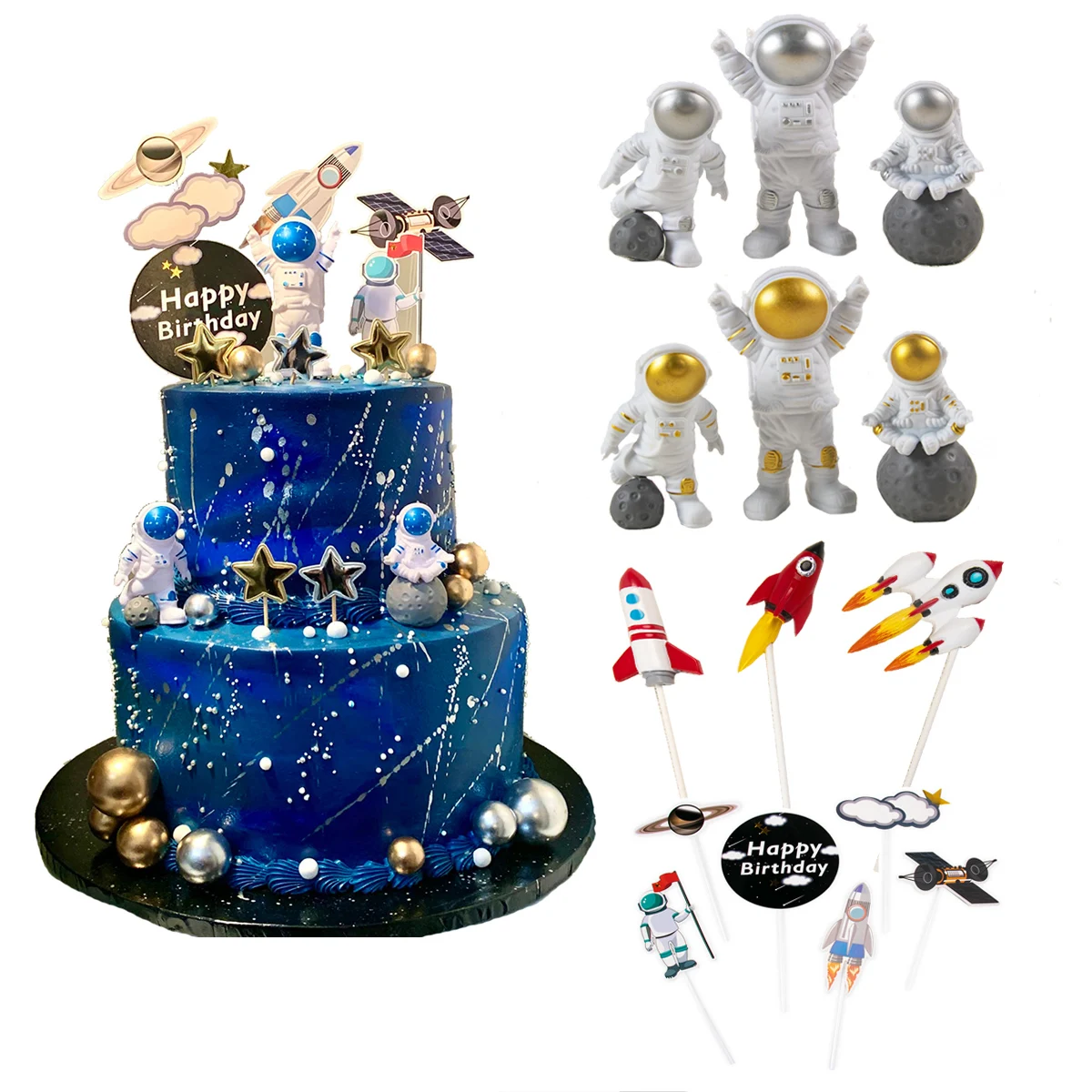Astronaut-Space-Cake-Toppers-Outer-Space-Astronaut-Figurines-Planet ...