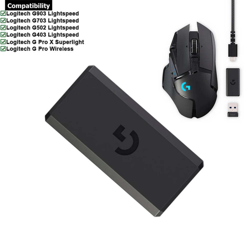 Replacement Mouse Micro USB Female Adapter for Logitech G903 G703 G403 G502 Lightspeed GPW GPWX ...