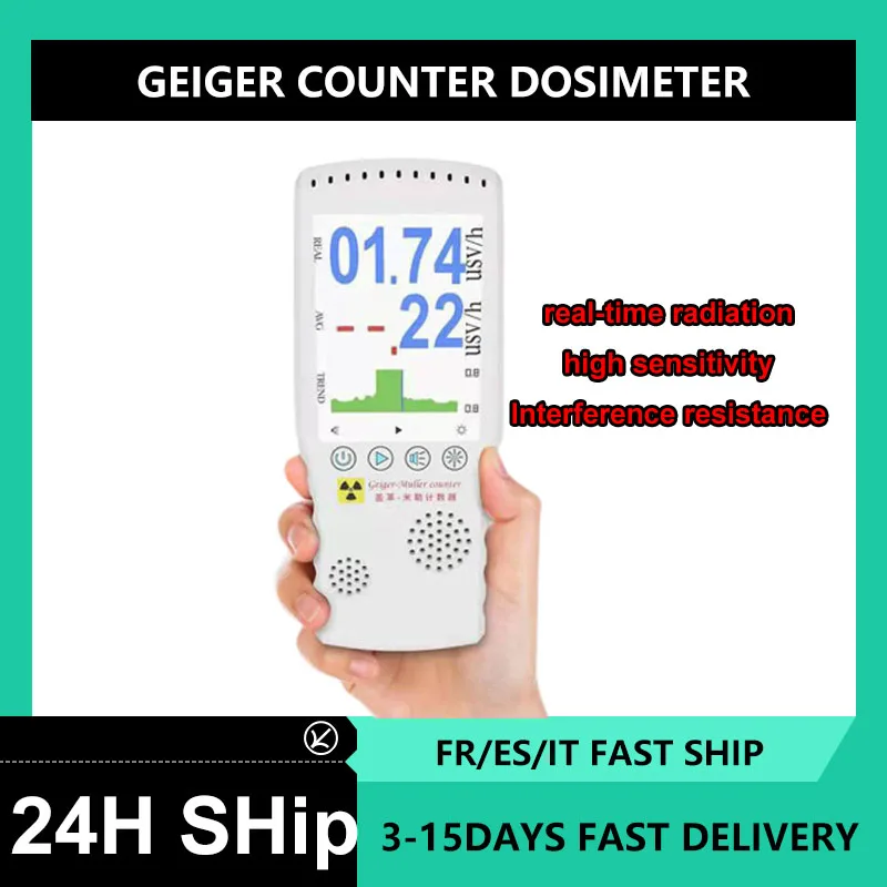 Geiger Counter Dosimeter Radiation Detector Nuclear Radiation Detectors ...