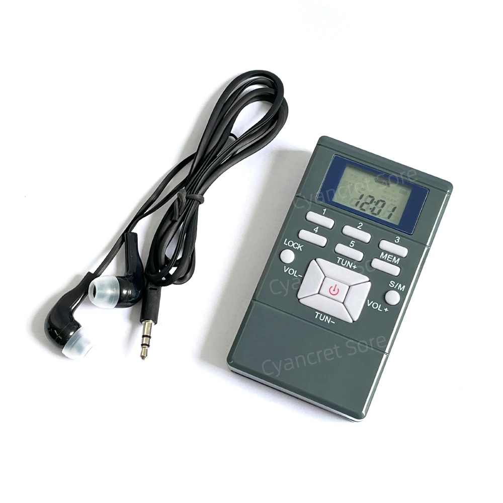 Portable Radio Mini Pocket FM Digital Display Stereo Receiver LCD ...