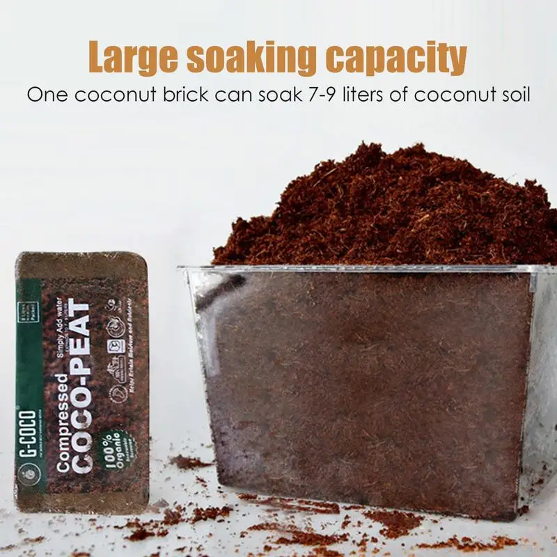 Desalinated coconut brick foamed coconut bran brick flower coconut bran ...