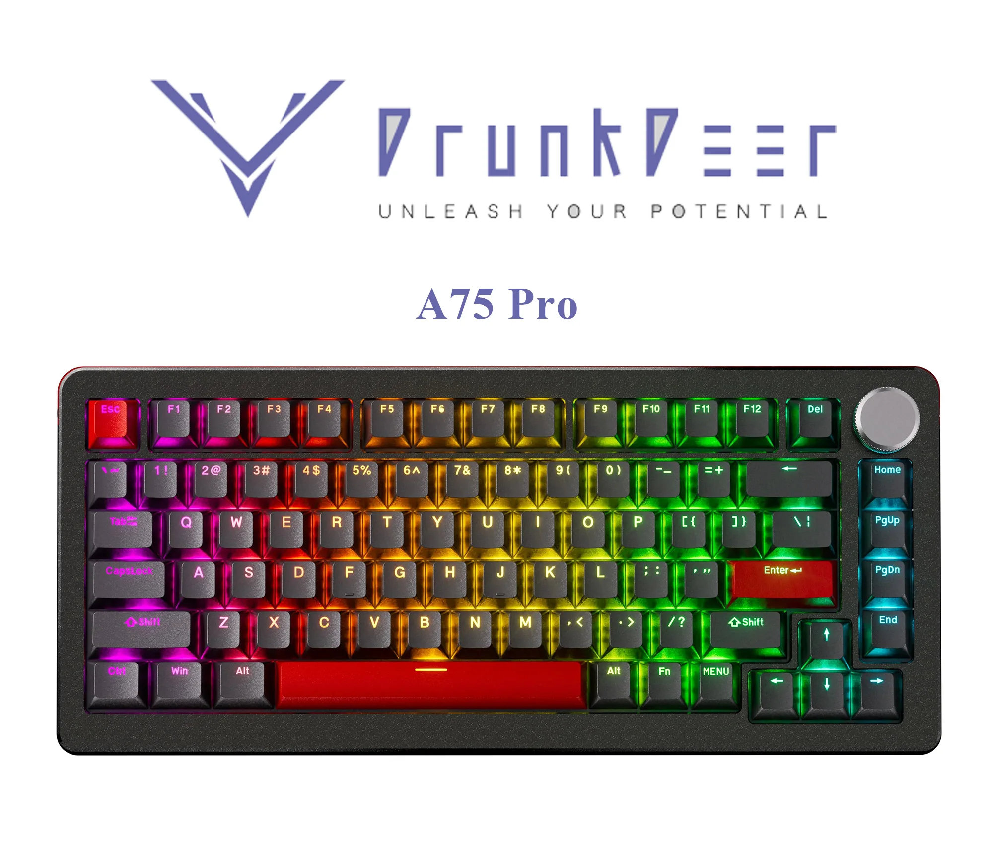 DrunkDeer-A75-Pro-Magnetic-Switch-Gaming-Keyboard-Rapid-Trigger-Wired-RGB-Mechanical-Keyboard ...