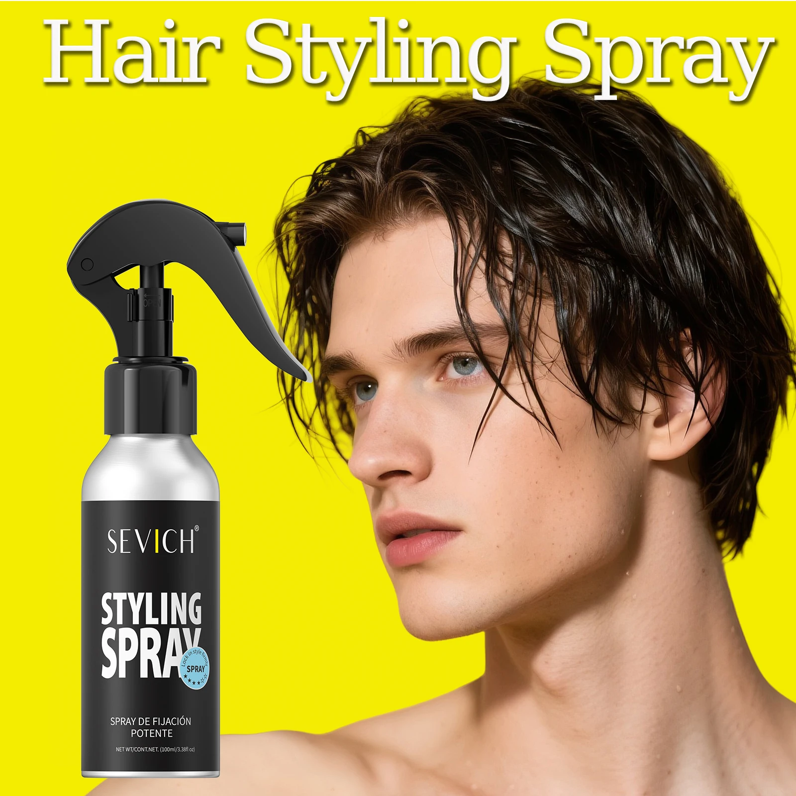 Hair Styling Spray For Men 100ml Strong Hold Hair Fixing Spray ...