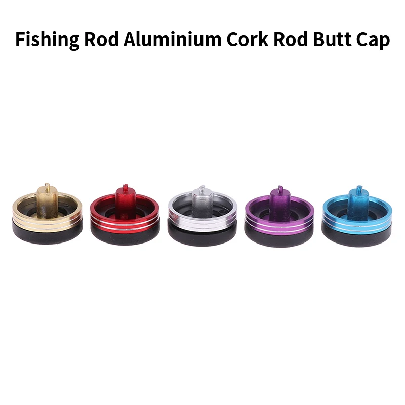 Fishing-Rod-End-Cap-Aluminium-Cork-Rod-Butt-Cap-Fishing-Pole-Butt-Plug ...