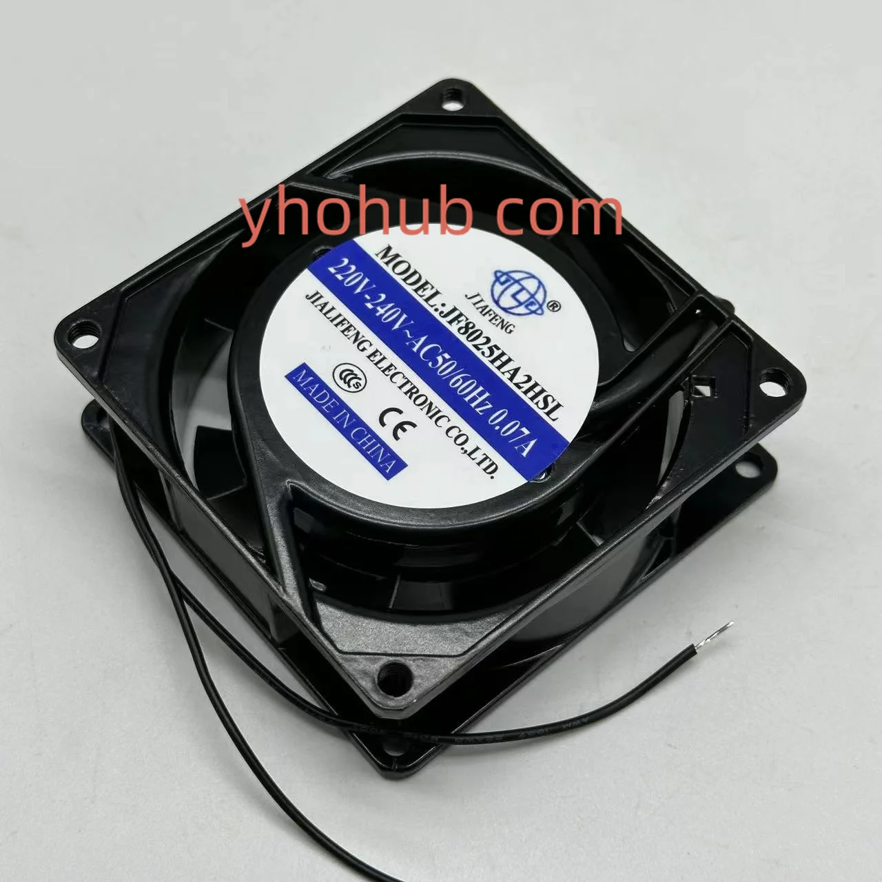 JIA-FENG-JF8025HA2HSL-AC-220V-0-07A-80x80x25mm-2-Wire-Server-Cooling ...