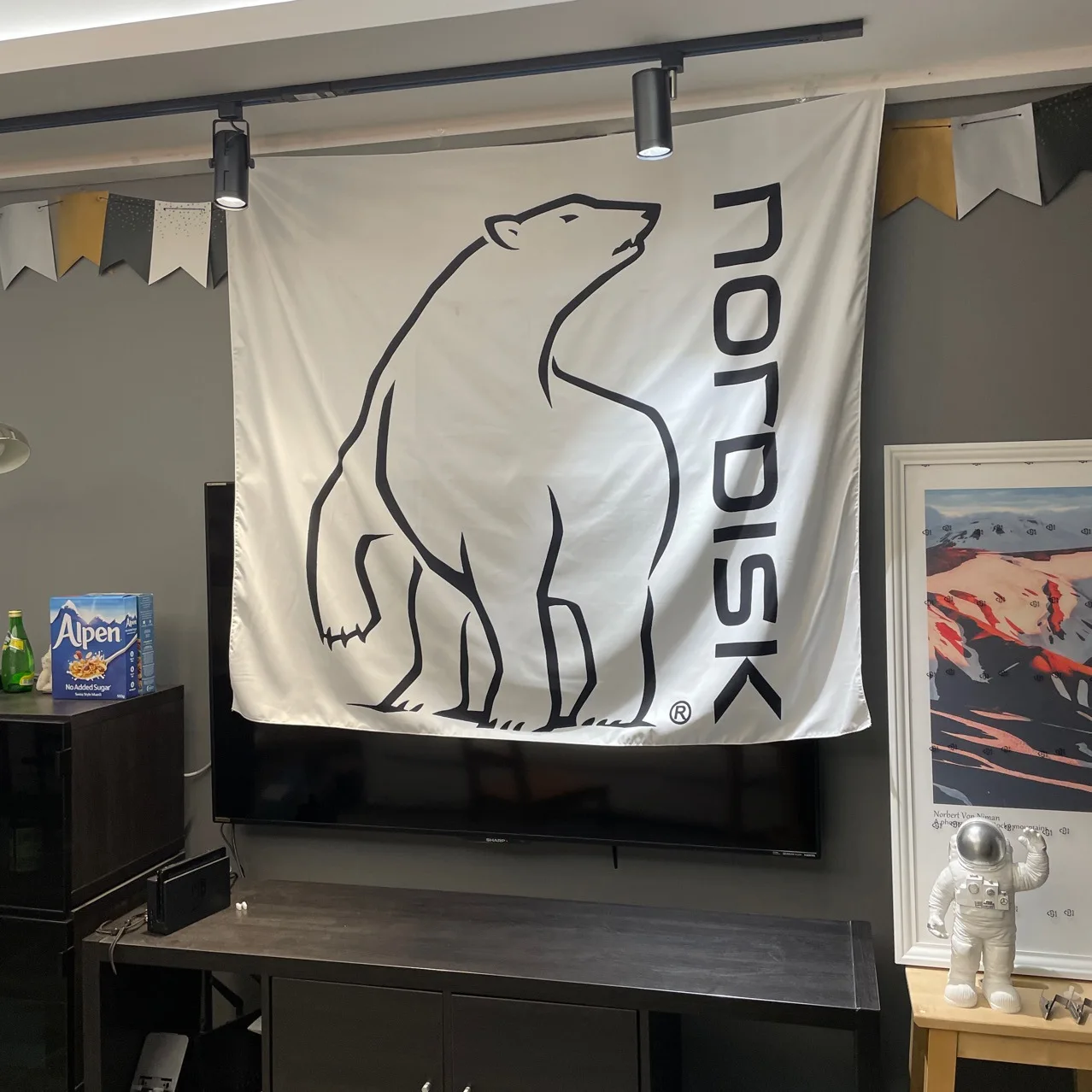 130x150cm-Sneeuw-Piek-Decor-Doek-Wall-Hanging-White-Bear-Wandtapijten ...