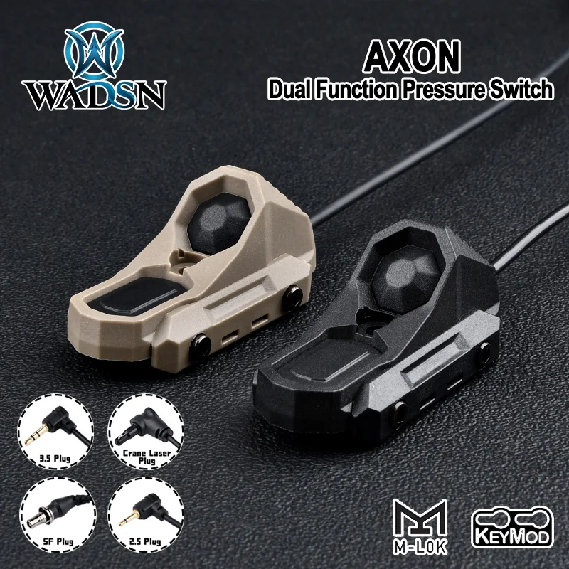 Airsoft-AXON-t-ctico-interruptor-de-bot-n-remoto-de-presi-n-de-doble ...