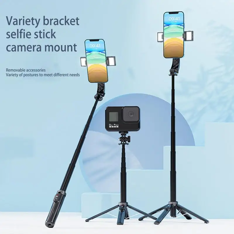 Phone-Selfie-Stick-Tripod-Wireless-Remote-Camera-Stand-Quadruped ...