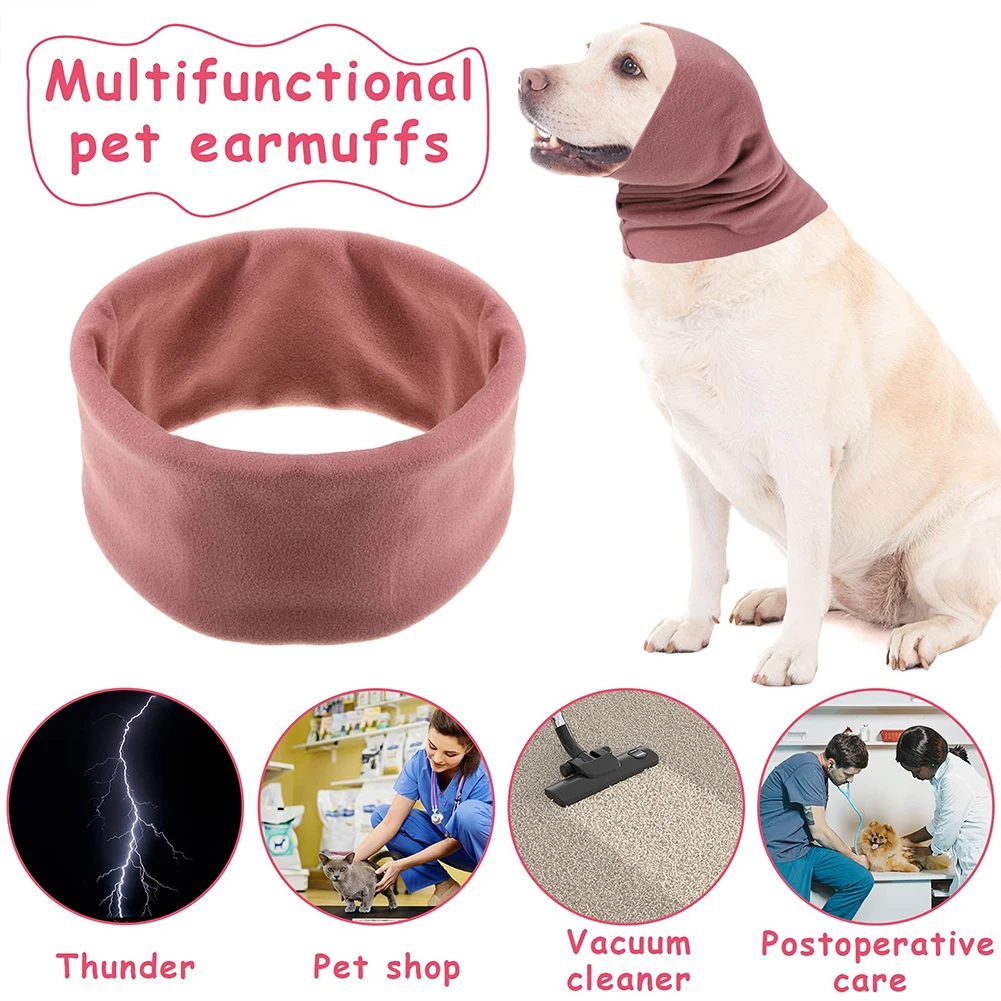 Snood-prova-de-som-para-Pet-Dog-Snoods-sem-aba-Wrap-Ear-Muffs-for-Dogs ...