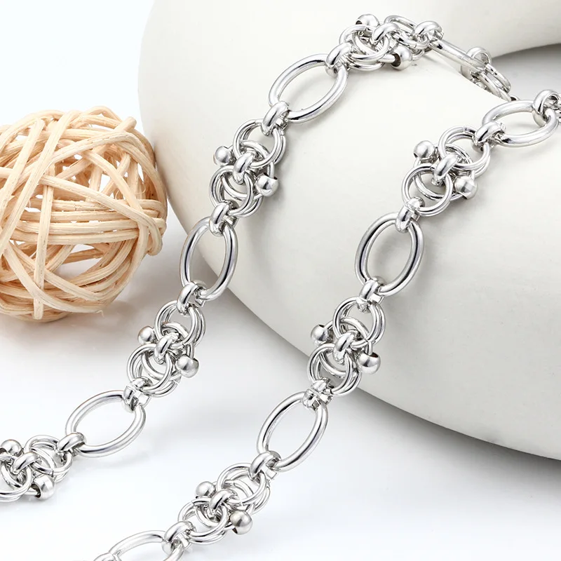 New Hip Hop 316L Stainless Steel DIY Chain Necklace for Men Women ...