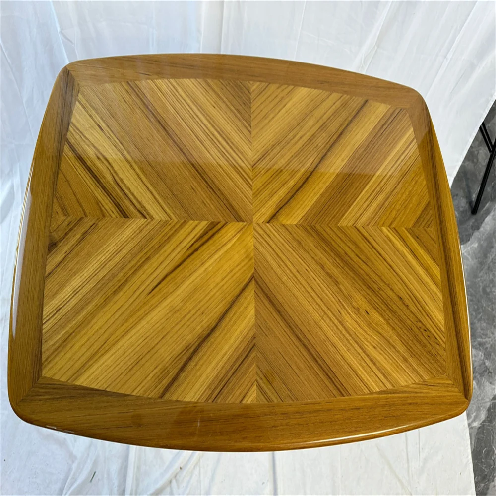 High Gloss Varnished Teak Table Top 500x700mm,19.7x27.5 Inch Barrel ...