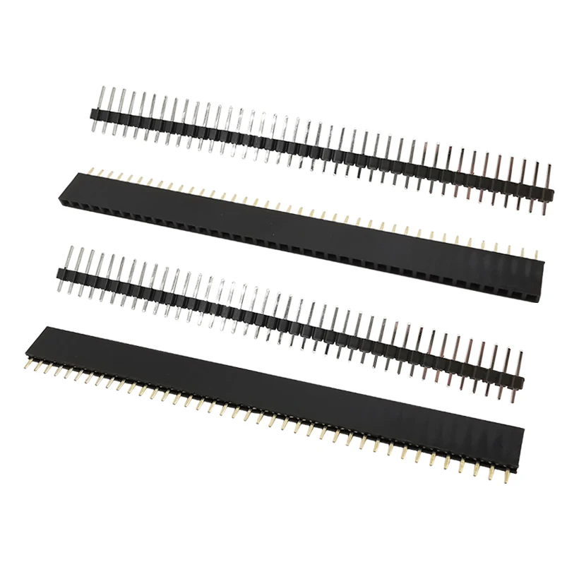 10PCS-2-54mm-Pitch-40Pin-1x40-Single-Row-Male-Female-Breakable-Pin ...