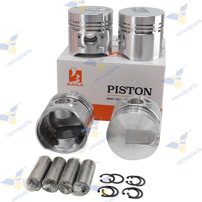 S4E-Piston-With-Pin-Lock-Clip-4-cylinder-for-Mitsubishi-Engine-94-2-5HK ...