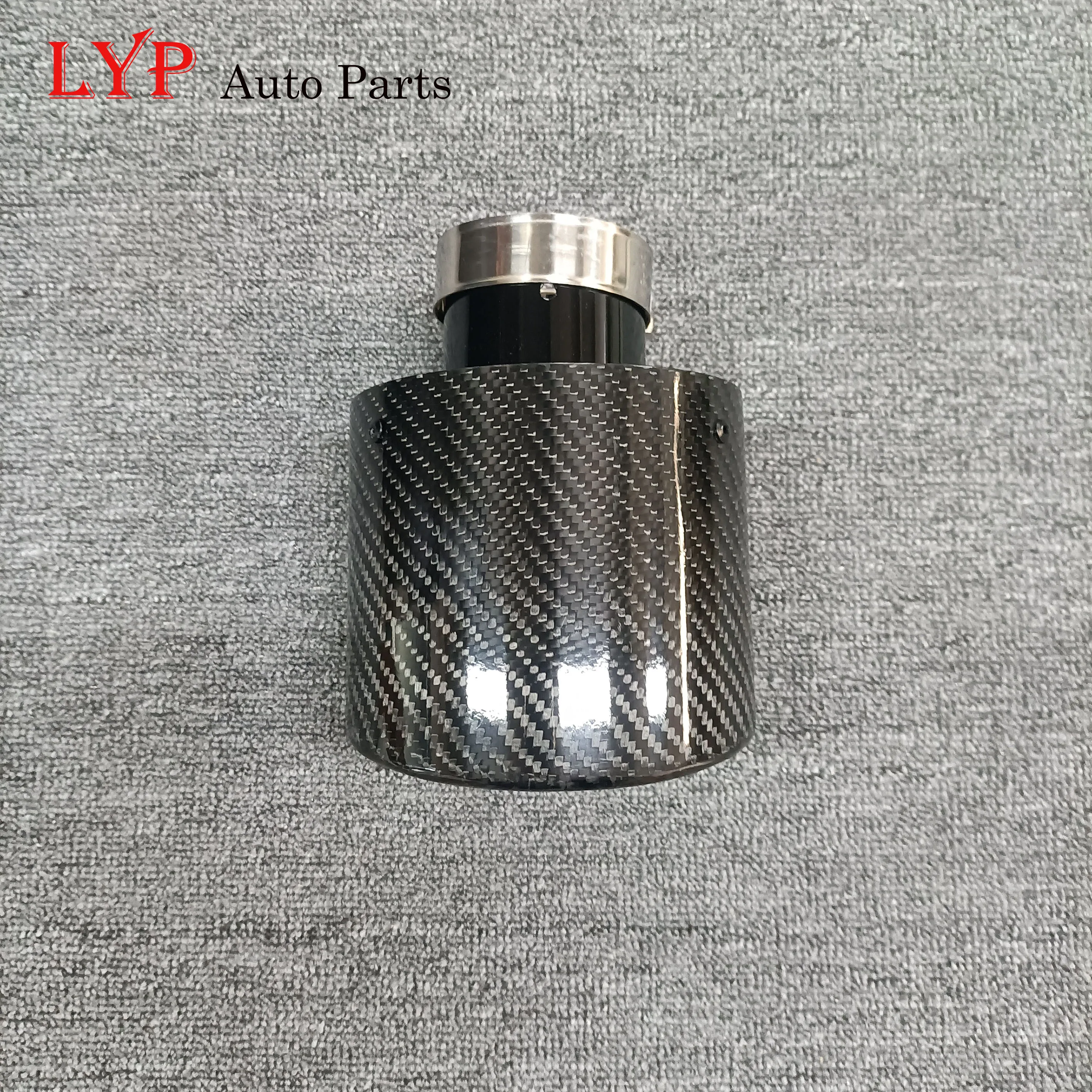 Oval-Slanted-Carbon-black-Exhaust-Tips-Glossy-Muffler-Exhaust-Tip-For ...
