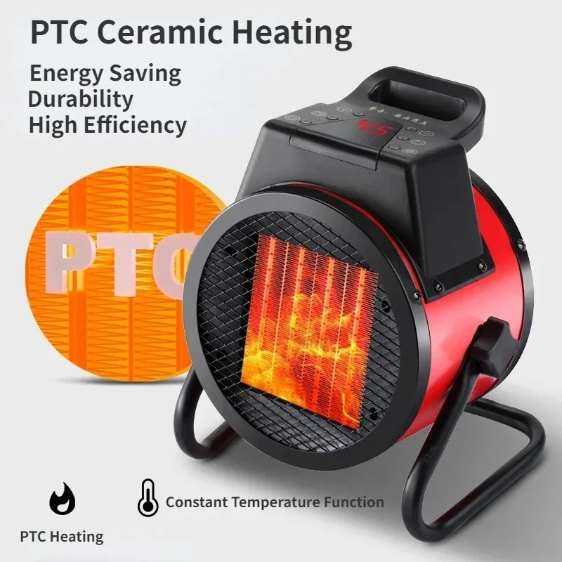 Electric-Heater-2000W-Thermostat-Air-Warmer-Radiator-Room-Heater-Fast ...