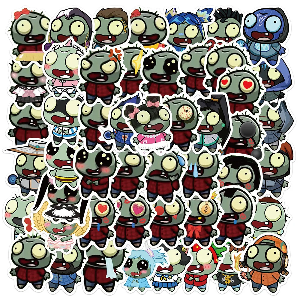 10-50Pcs-Cartoon-Cute-Little-Zombie-Stickers-Decals-for-DIY-Luggage ...