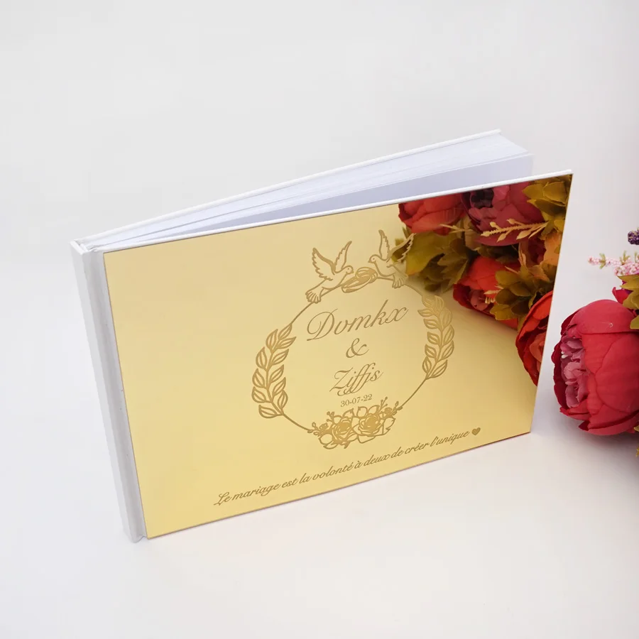 Personalized Wedding Custom Groom And Bride Name Signature Guestbook ...