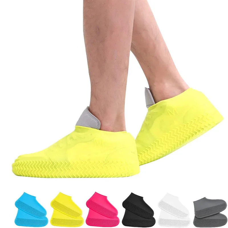 Couvre chaussure,WHITE-S(26-34)--Couvre-chaussures En Silicone Étanche ...