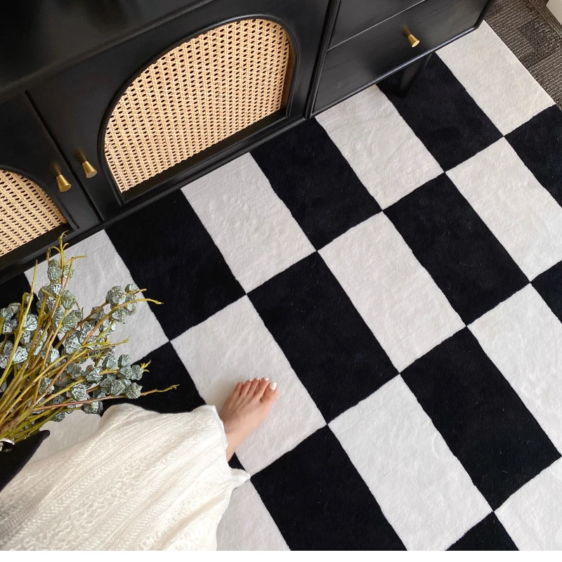 Luxury-Carpet-Modern-Black-Large-Area-Living-Room-Decoration-Hairy ...