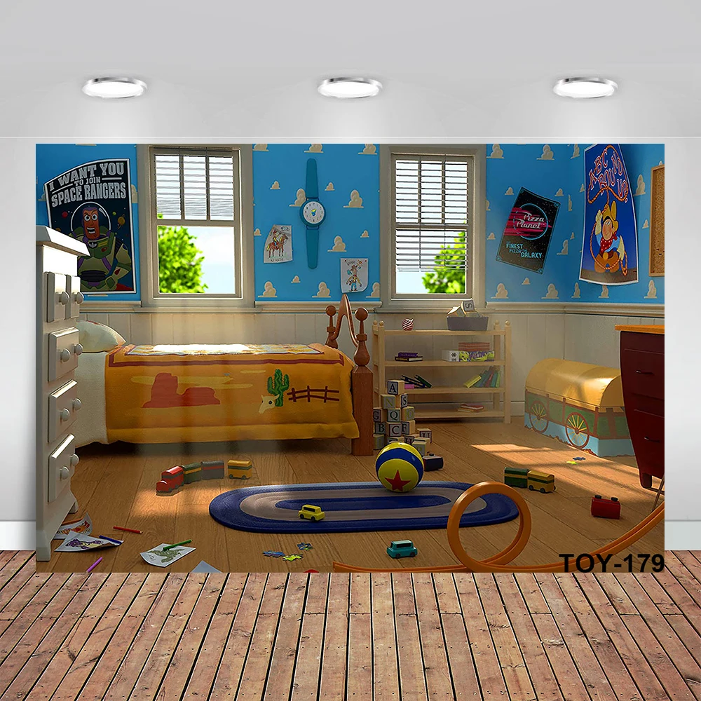 Disney-Toy-Story-Photography-Backdrop-Boy-Birthday-Photo-Backdrop-Baby ...