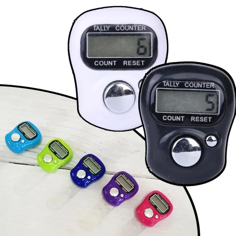 1Pcs Mini Finger Counter Manual Press Electronic Digital Display ...