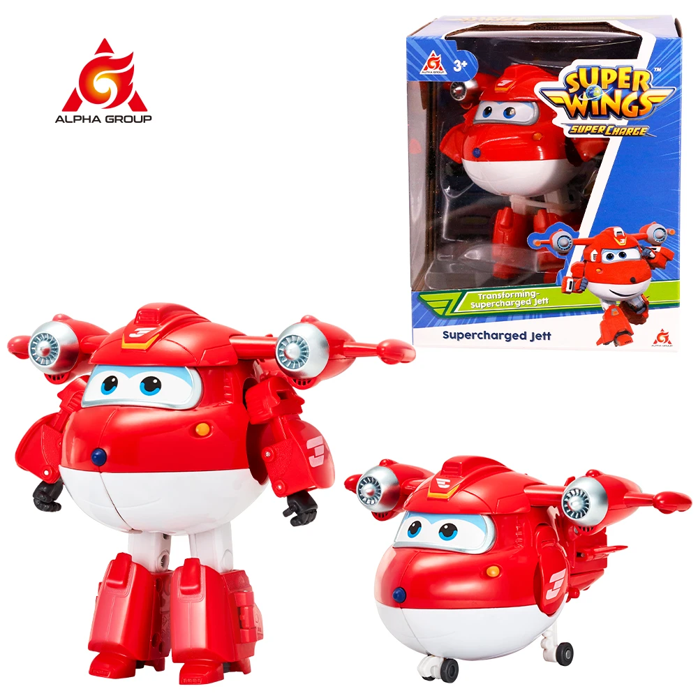 Super Wings 5'' Big Transforming Jett Dizzy Donnie Deformation Airplane ...