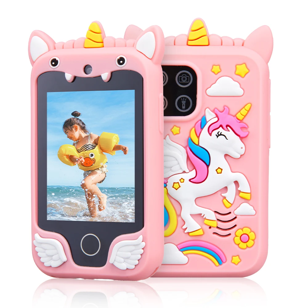 Kids-Smart-Phone-Camera-Toys-Touchscreen-Unicorn-Baby-Mobile-MP3-Player ...