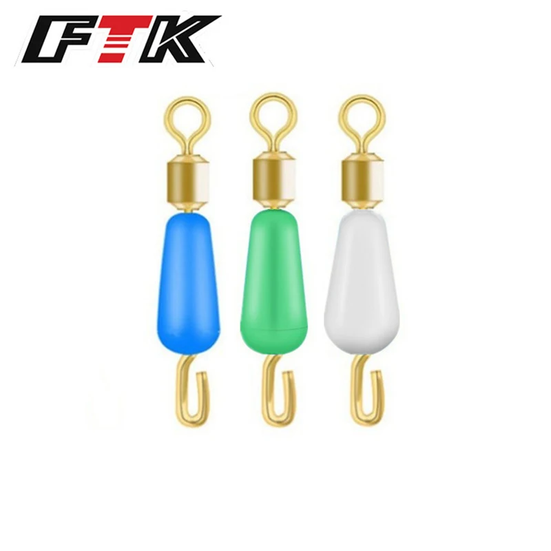FTK-10Pcs-Bearing-Fishing-Swivels-Rings-Fishing-Connector-Quick-Fast-Link-Hook-Silicone-Rubber ...