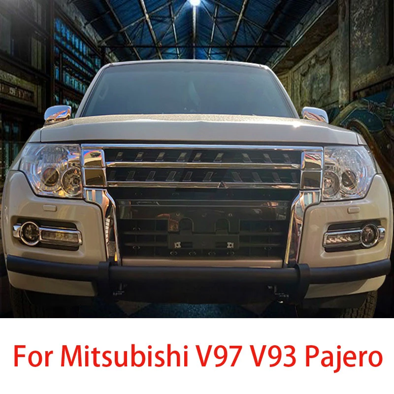 Front bumper For Mitsubishi V97 V93 Pajero Front Bumper Protection Pajero 4 Anti Collision ...