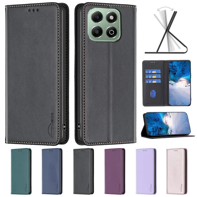 Pour Honor X6b JDY-LX1 Coque de téléphone à rabat magnétique pour Funda ...